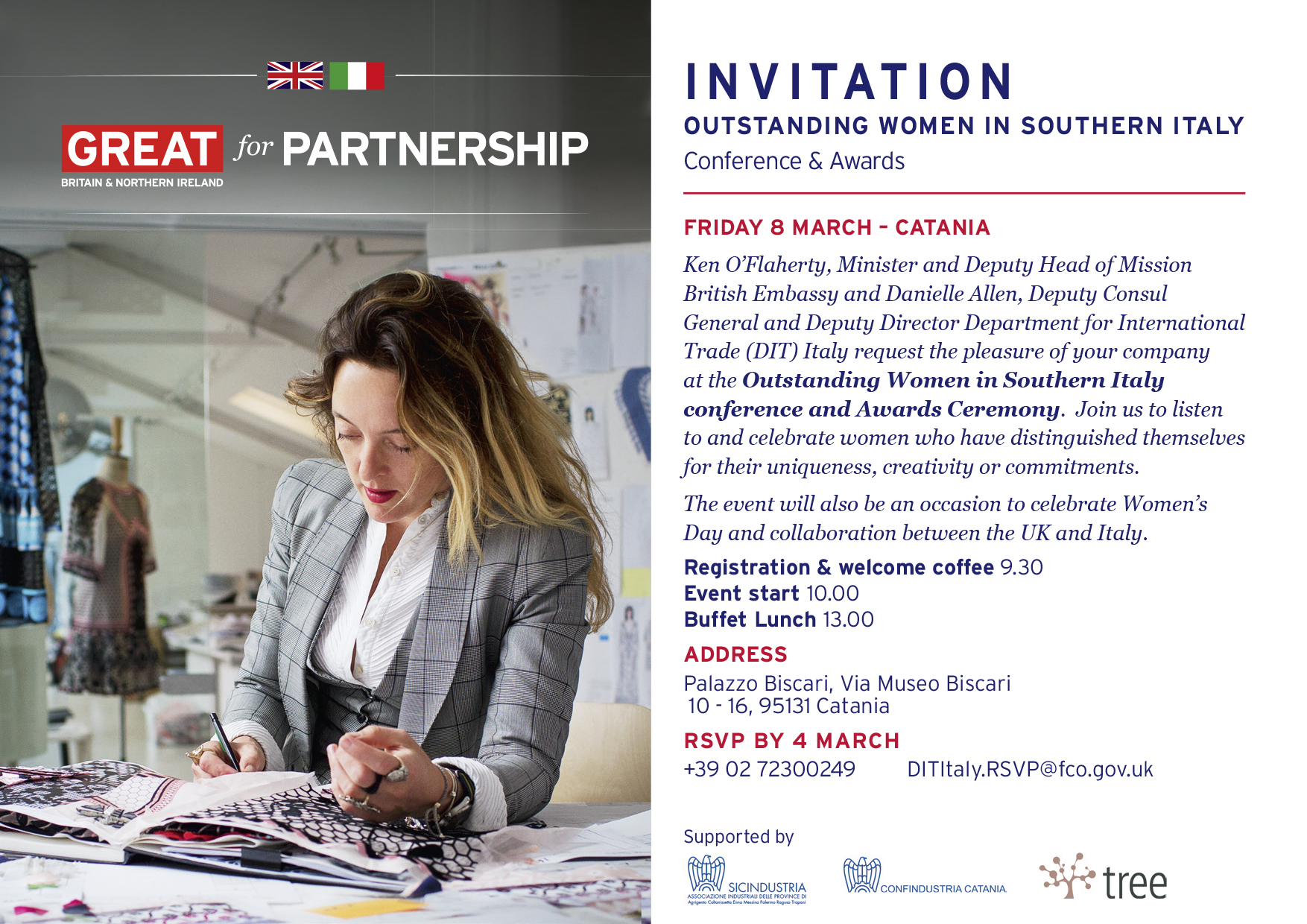 Outstanding Women in Southern Italy, Conference and Awards Sicindustria